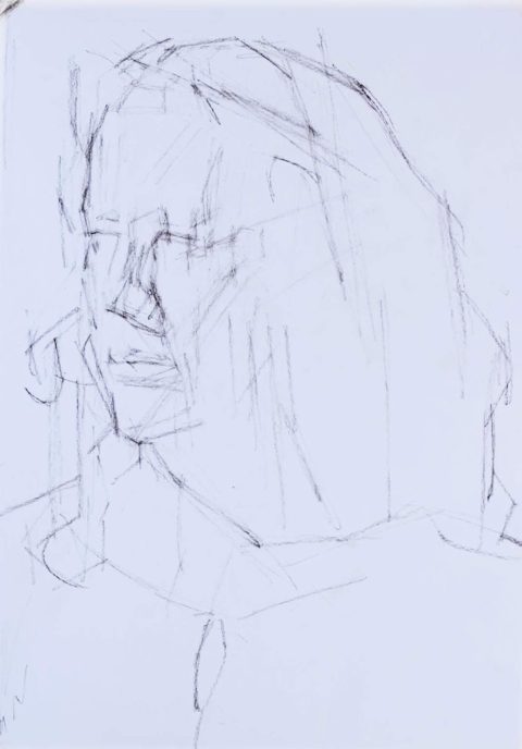 Linear drawing from the course - The New School of Art Online