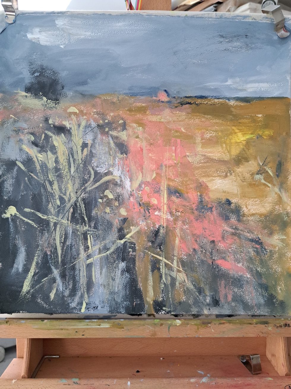 Joan Eardley again. A bigger painting in oil on paper. These are my ...